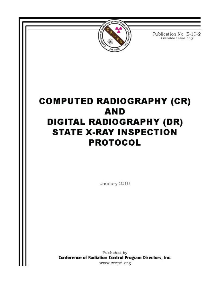 Computed Radiography (CR) and Digital Radiography (DR) State X-ray ...